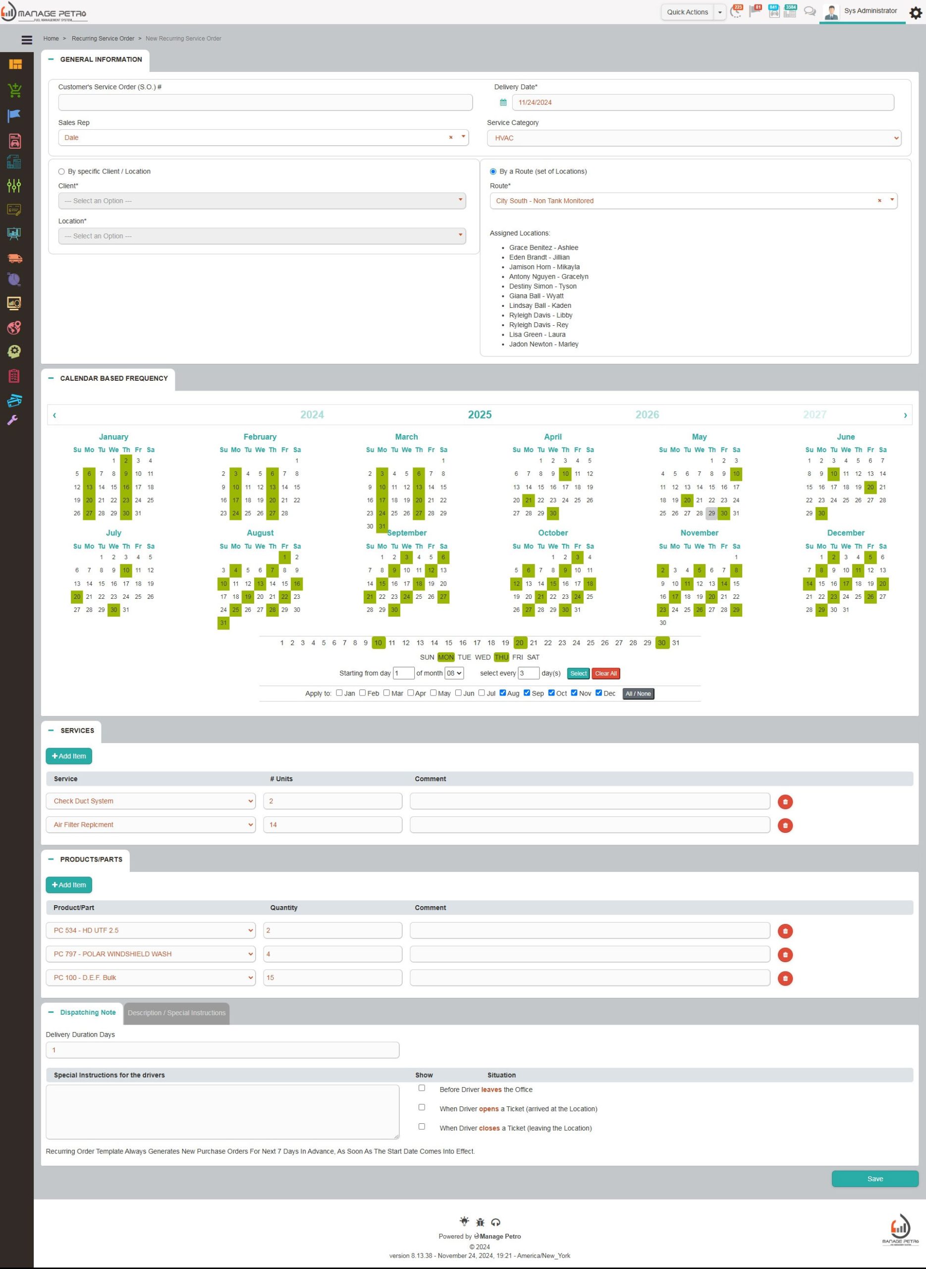 Propane & HVAC Service Manager Enhance Efficiency